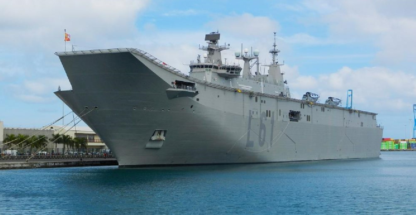 Yunan F-16 Savaş Uçakları “TCG Anadolu”nun Benzeri Olan İspanyol “Huan ...